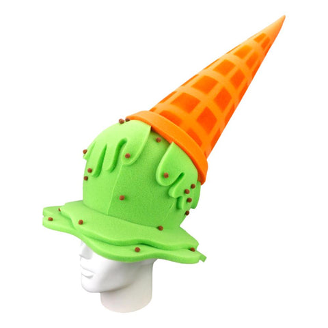Ice Cream Cone Hat - Ice Cream Party, Handmade Hat | Foam Party Hats